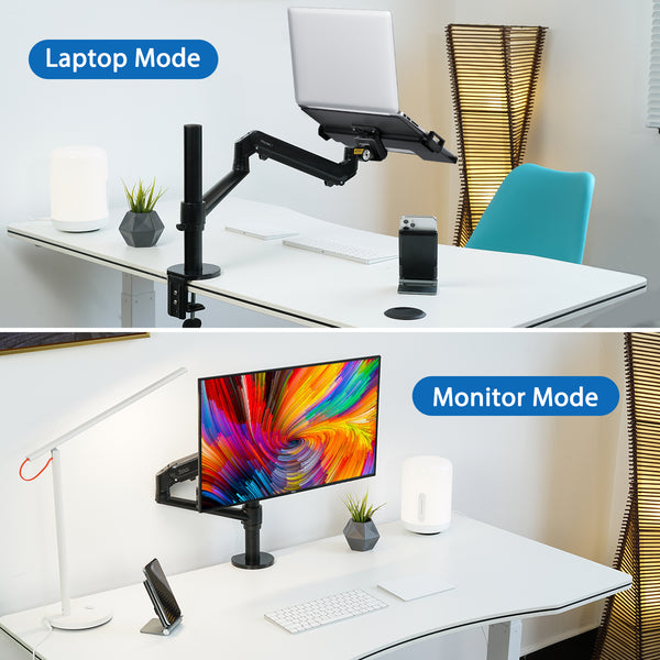 viozon Monitor or Laptop Mount, Single Gas Spring Arm Desk Stand (1S Pro)